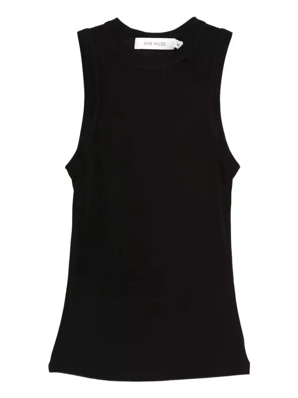 AYA MUSE Cotton Tank Top - Black