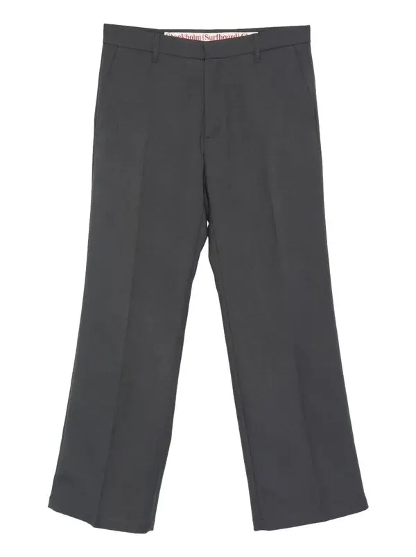 STOCKHOLM SURFBOARD CLUB Pressed-crease Trousers - Grey