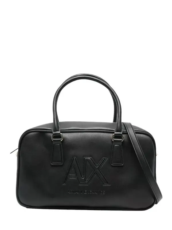 Armani Exchange Logo-embossed Tote Bag - Black