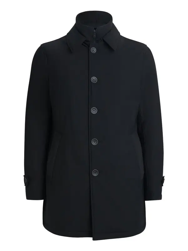 Herno Water-resistant Washington Overcoat - Navy