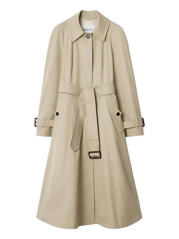 Burberry Ellingham Gabardine Car Coat - Beige