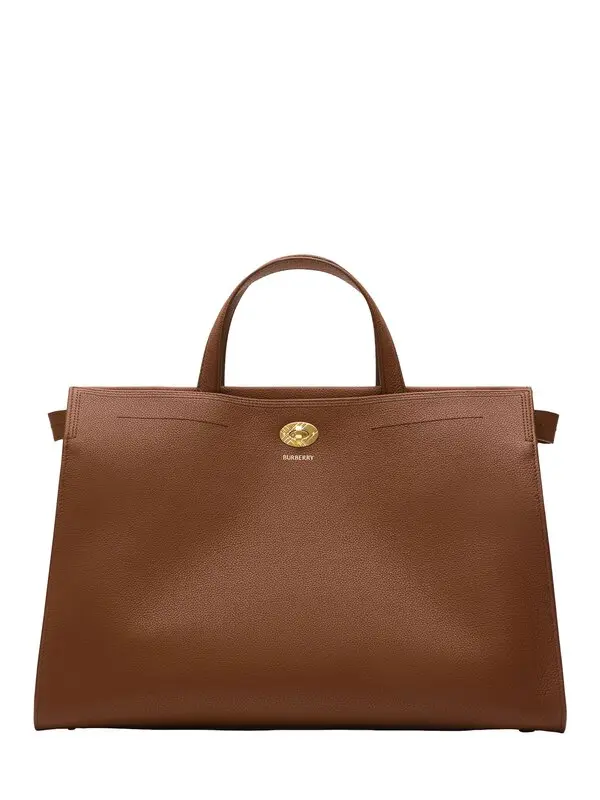 Burberry Medium Calfskin Cotswolds Tote Bag - Brown