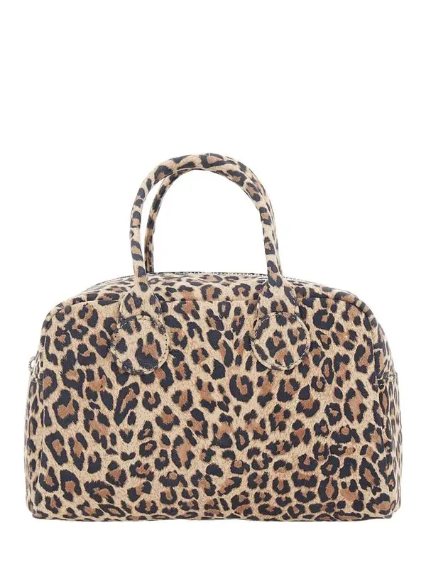 MARGESHERWOOD Handbag With Leopard Motif - Brown