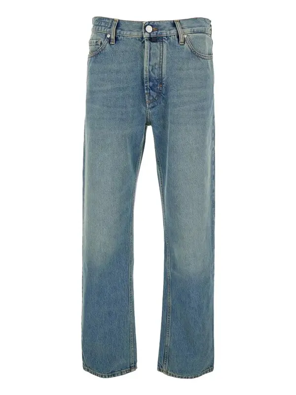 Jacob Cohen Light Wash Five-pocket Jeans With Logo Patch - Blue