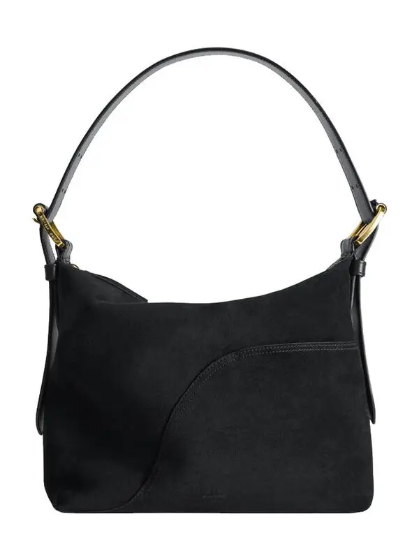 ATP ATELIER Bassanina Suede And Leather Mini Tote Bag - Black