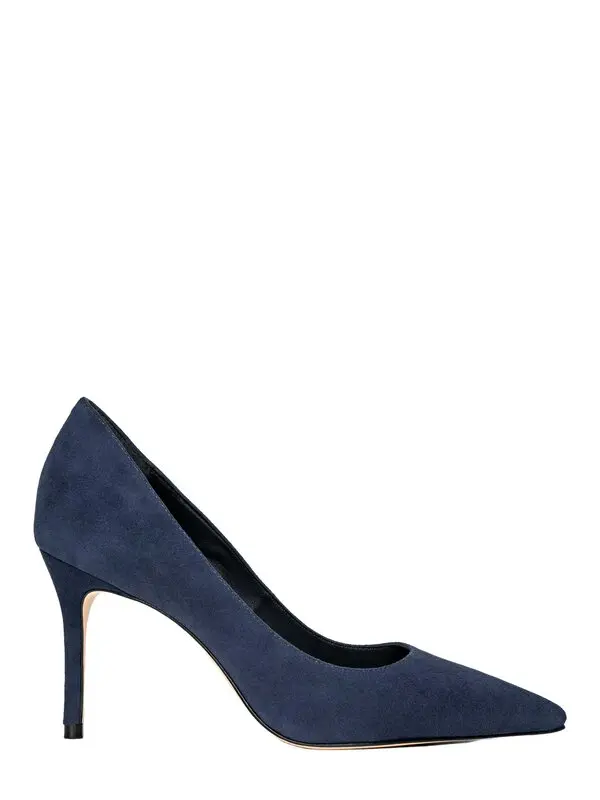 L'Agence Maelle Suede Pump - Midnight Suede