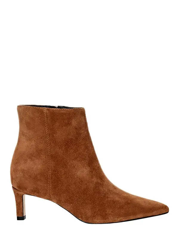 L'Agence Lilly Kitten-heel Bootie - Buckskin Suede