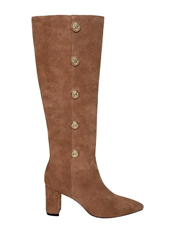 L'Agence Octavie Knee-high Boot - Sand Suede