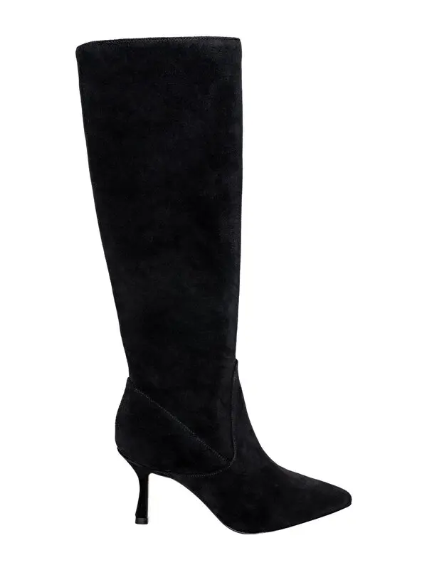L'Agence Marya Knee-high Boot - Black Suede