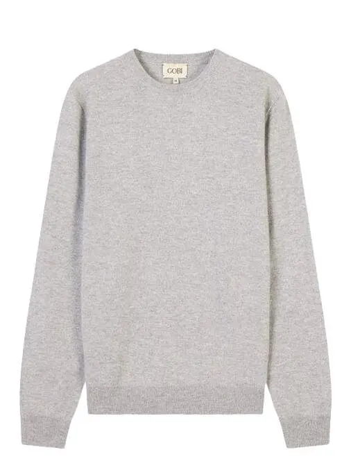 GOBI MONGOLIAN CASHMERE Essential Crewneck Cashmere Sweater - High Rise