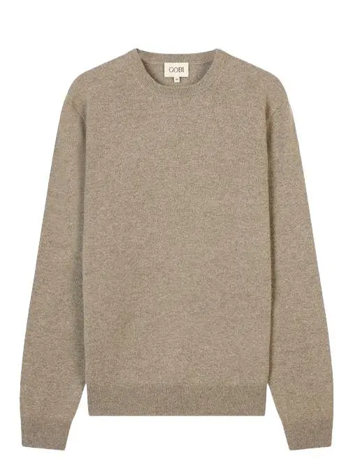 GOBI MONGOLIAN CASHMERE Essential Crewneck Cashmere Sweater - Vetiver