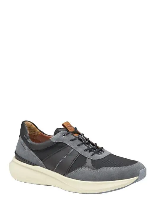 Johnston & Murphy Declan Waterproof Sneaker - Gray Waterproof Suede/bl Wp