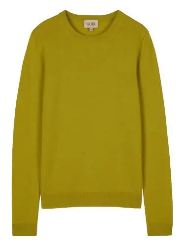 Gobi Cashmere Cashmere Crewneck Sweater - Celery
