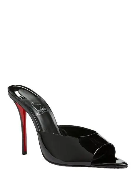 CHRISTIAN LOUBOUTIN Miss Z Pointed Toe Sandal - Black/black