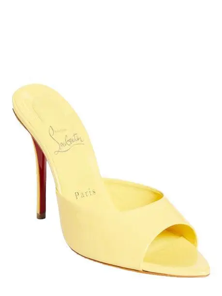 CHRISTIAN LOUBOUTIN Miss Z Pointed Toe Sandal - Y523 Vanilla/lin Vanilla