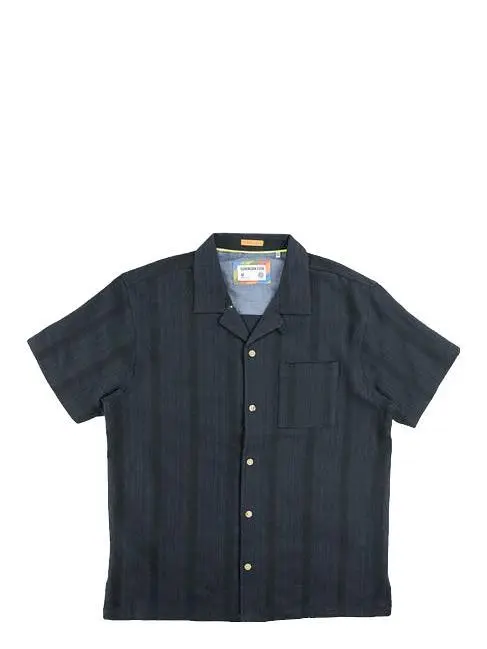 Sovereign Code Breen Shirt - Navy/slub Dobby