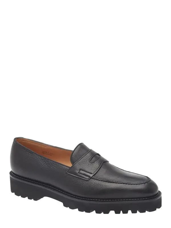 John Lobb Lopez New Standard Penny Loafer - Black