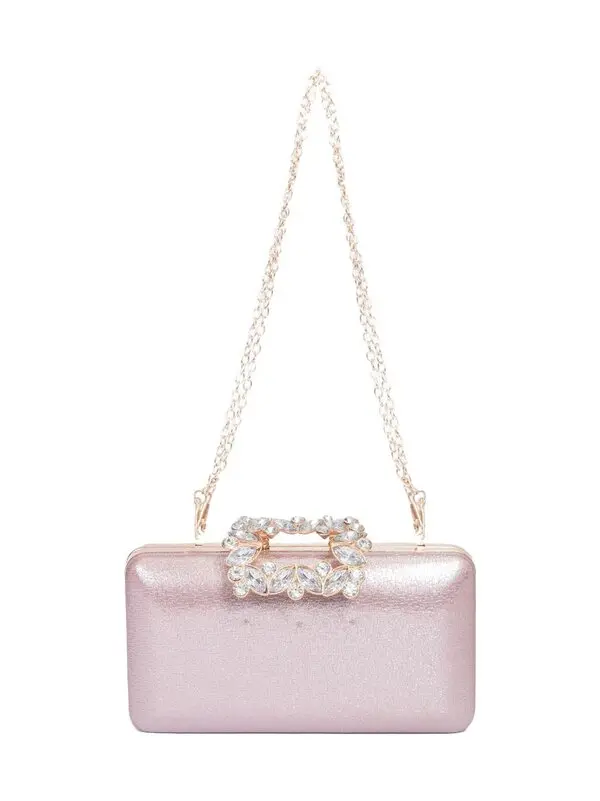 LAUREN LORRAINE Rectangular Evening Bag - Rose Gold