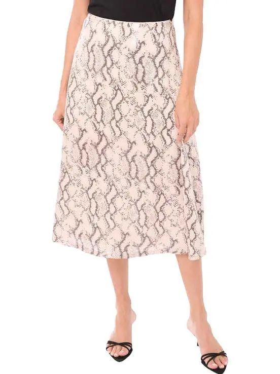 Vince Camuto Bias Cut Midi Skirt - New Ivory