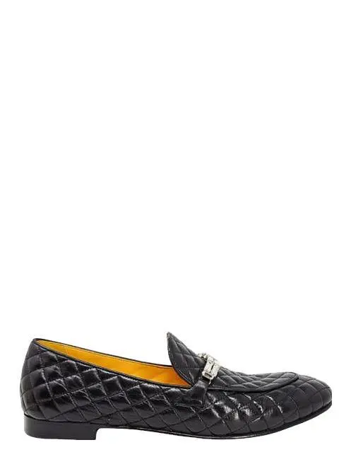 MADISON MAISON Flat Quilted Loafer - Black