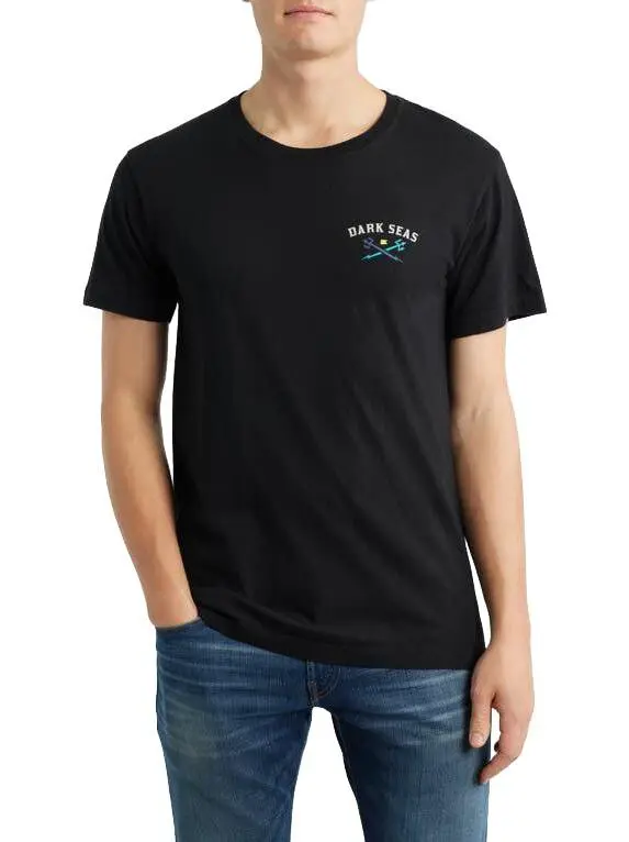 DARK SEAS Octo Glass Cotton Graphic T-shirt - Black