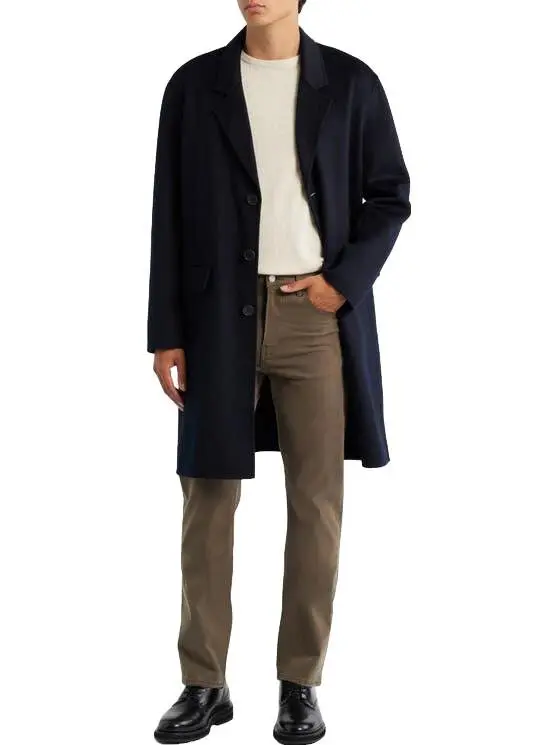 FRAME Double Face Wool Overcoat - Dark Navy