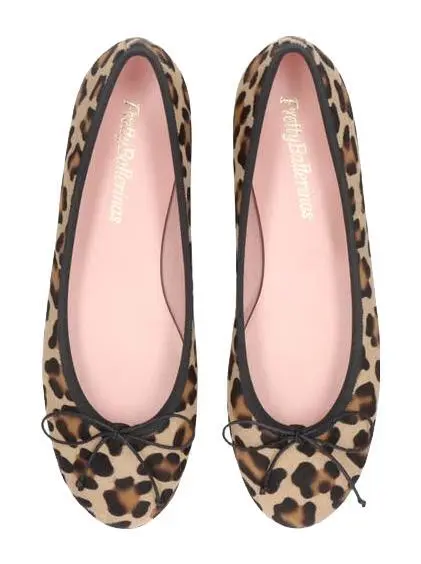 Pretty Ballerinas Printed Ballet Flats - Black
