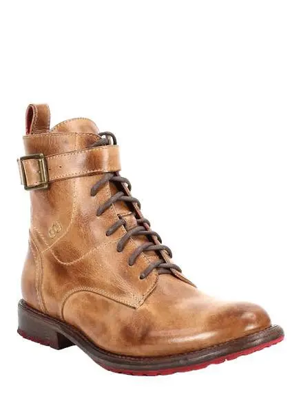Bed Stu Endure Leather Combat Boots - Tan Rustic