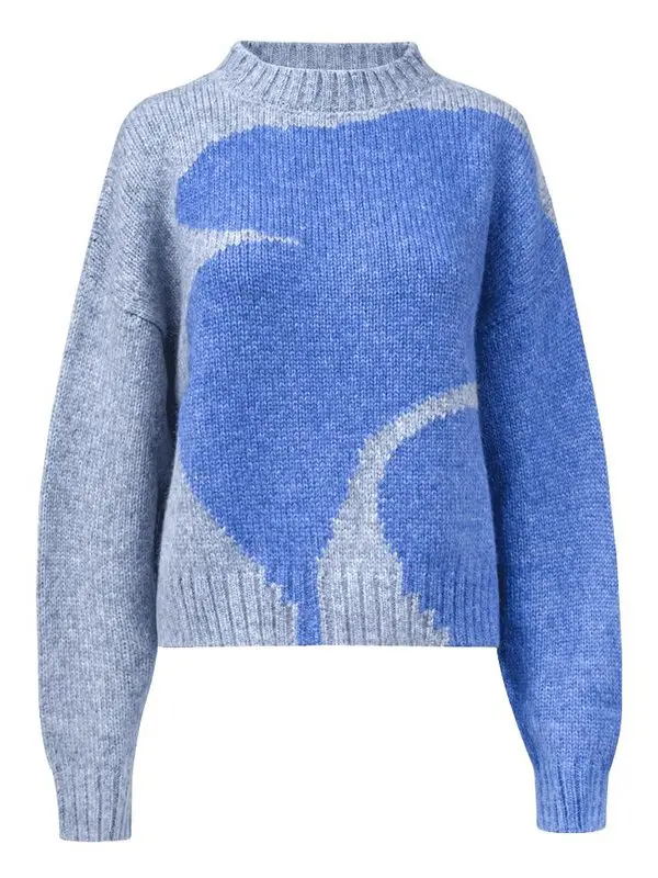 UNTITLED IN MOTION Folari Alpaca Blend Pullover - Sky Blue