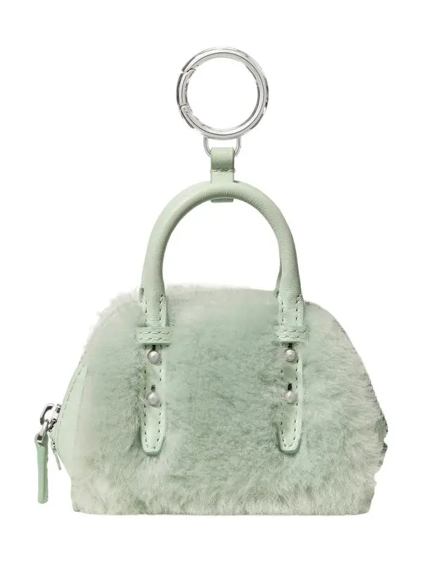 Kate Spade New York Charmed Genuine Shearling Bag Charm - Mint Frosting