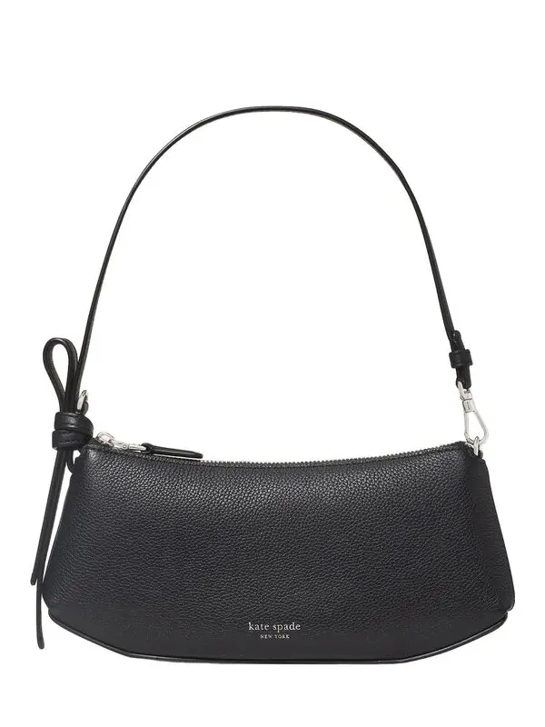 Kate Spade New York Loop Pebble Leather Shoulder Bag - Black