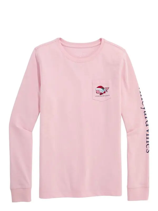 Vineyard Vines Cotton Long Sleeve Graphic T-shirt - Flamingo