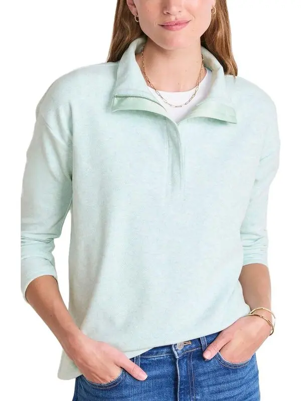 Vineyard Vines Calmwater Quarter Zip Pullover - Aqua Haze
