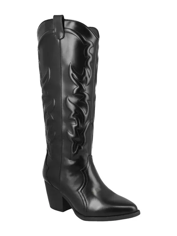 Mia Spenser Western Boots - Black