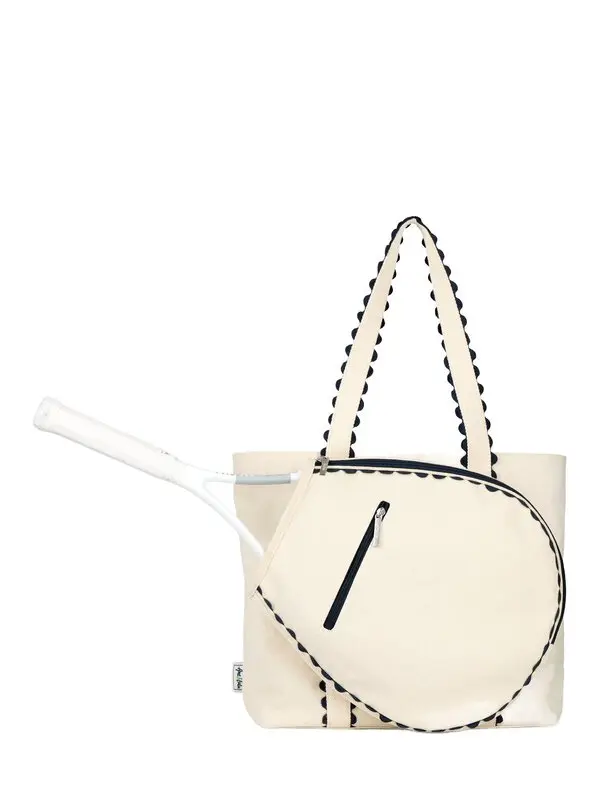 AME & LULU Nantucket Tennis Tote - Navy