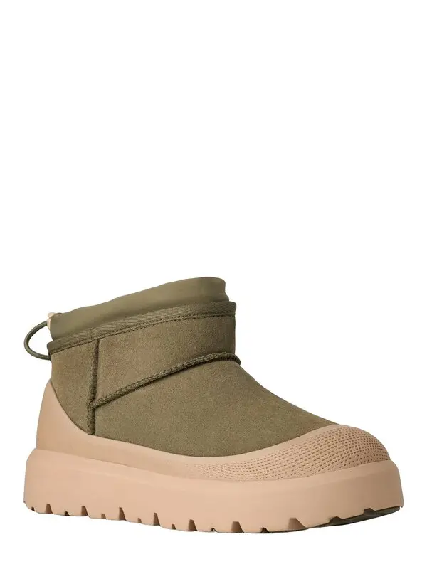 UGG Classic Ultra Mini Weather Hybrid Boot - Burnt Olive /mustard Seed