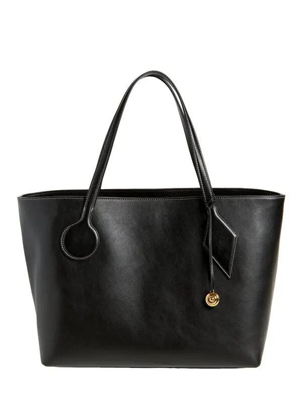 LIFFNER Large Sprout Leather Tote - Black