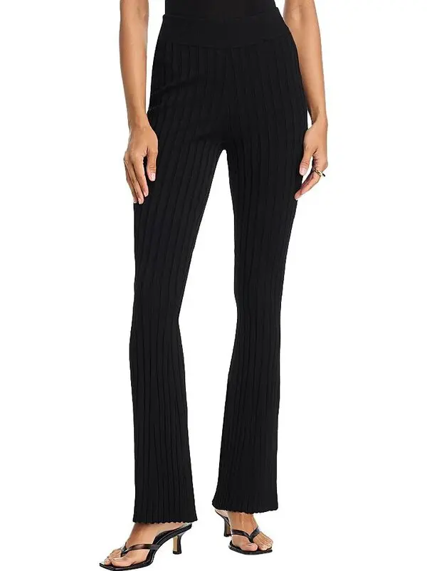 Cara Cara Stella Flared Knit Pants - Black Knit