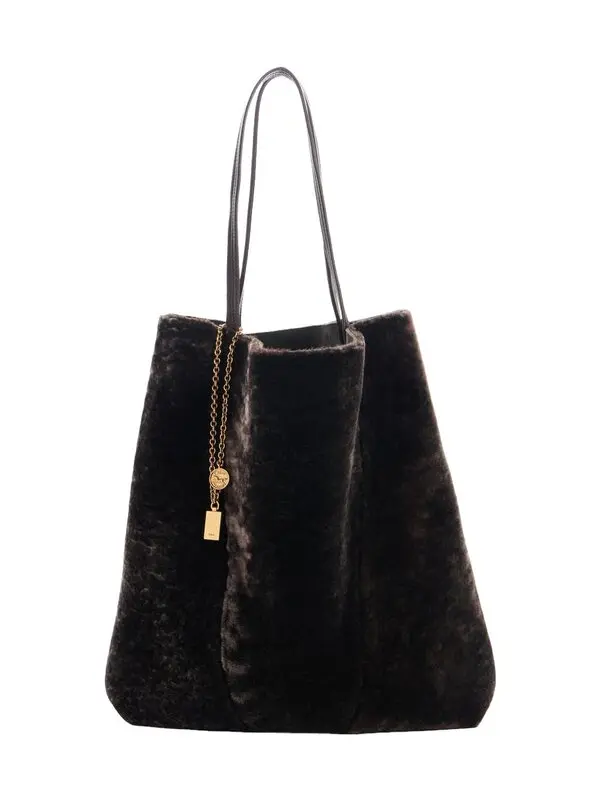 Chloé Large Shearling Tote - Kohl Brown