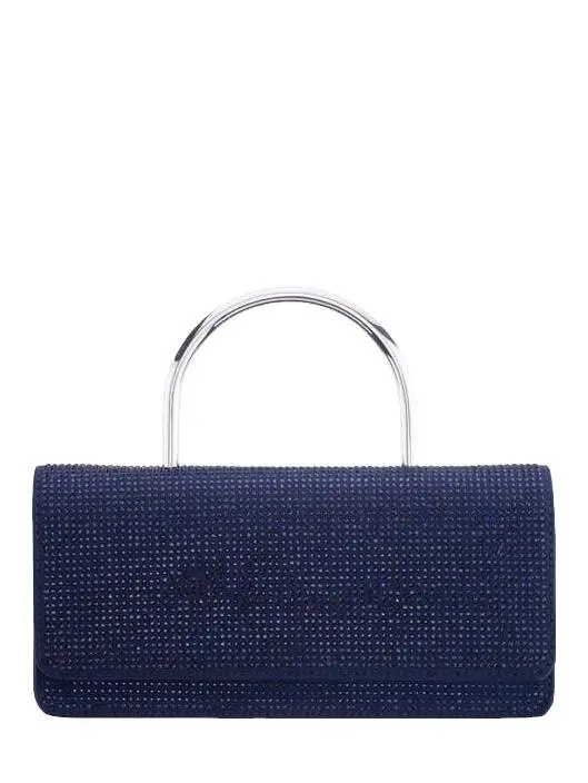 Nina Luca Top Handle Clutch - Navy