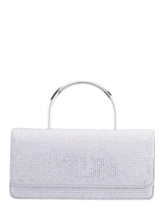Nina Luca Top Handle Clutch - Silver