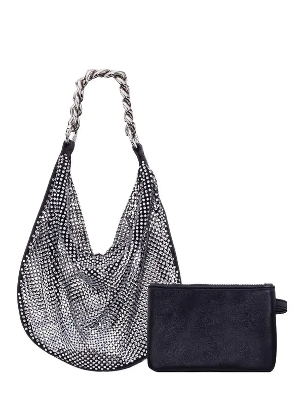 Nina Racquel Shoulder Bag - Black