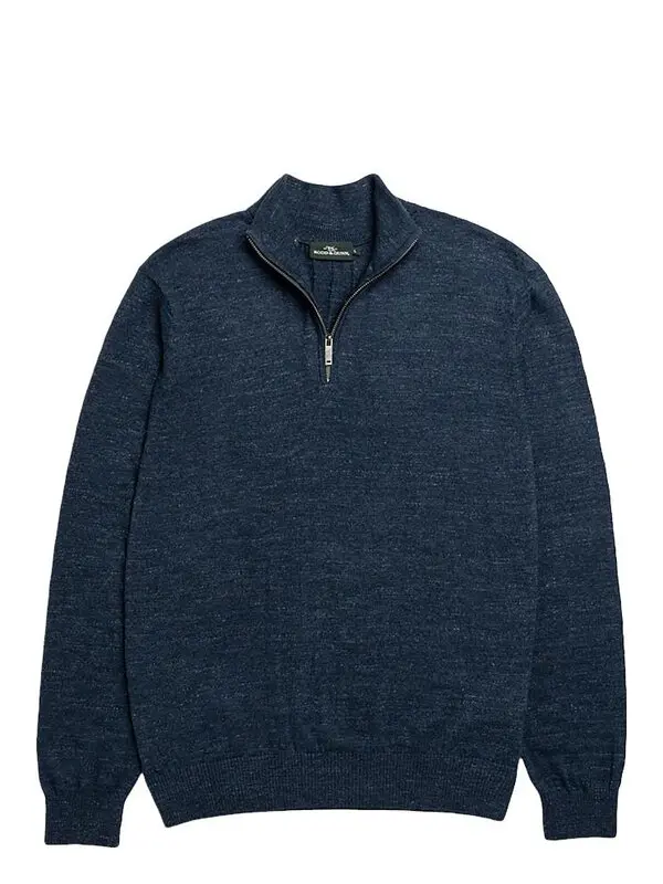 Rodd & Gunn Fortrose Knit 1/4 Zip Sweater - Midnight