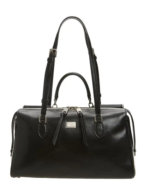 Dolce & Gabbana Leather Satchel - 80999 Nero