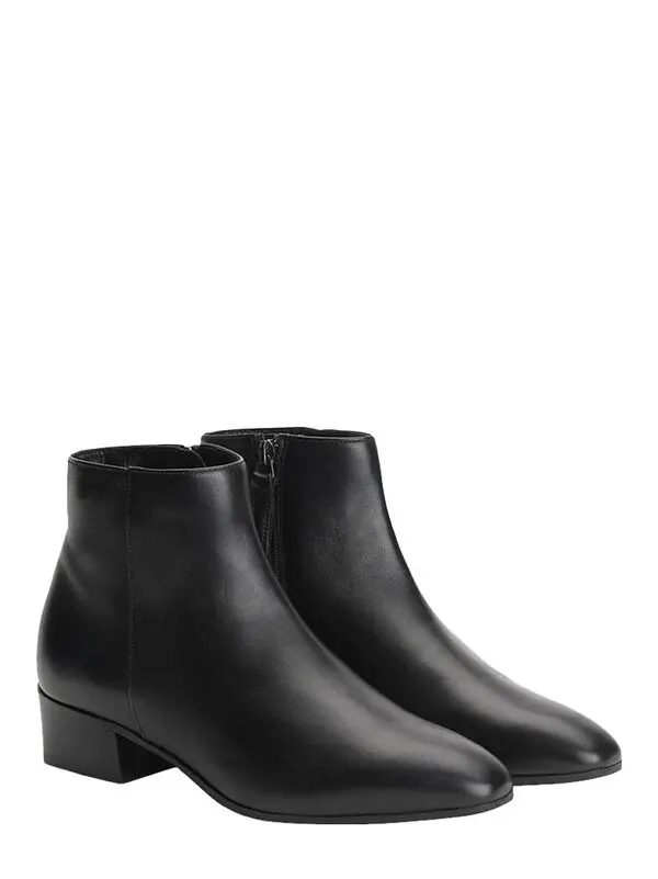 Aquatalia Fuoco Booties - Black Leather