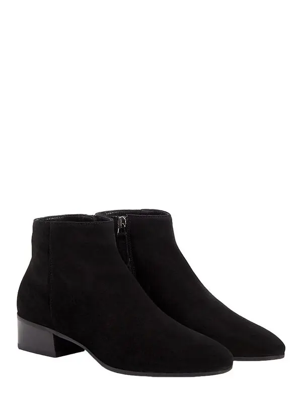 Aquatalia Fuoco Booties - Black Suede