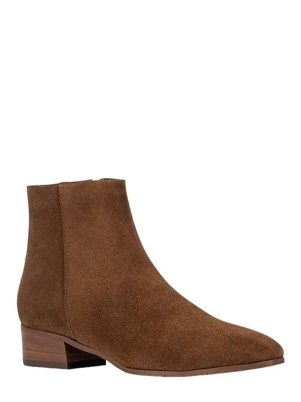Aquatalia Fuoco Booties - Brandy Suede