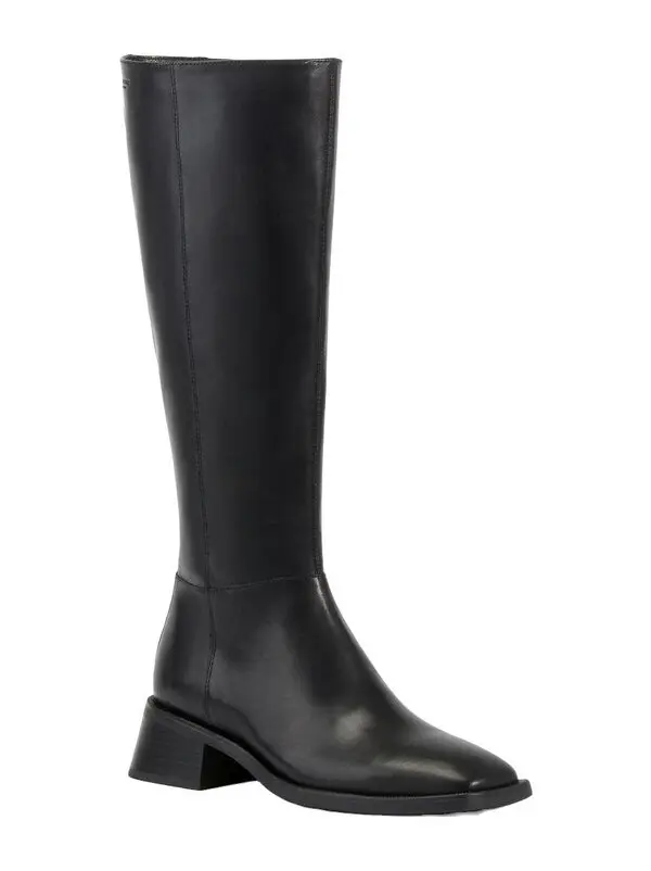 VAGABOND SHOEMAKERS Blanca Knee High Leather Boots - Black