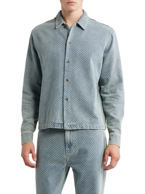 RIZORT Clever Denim Button-up Shirt Jacket - Indigo