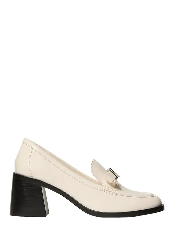 Kate Spade New York Deco Bow Loafer Pumps - Cashew Milk